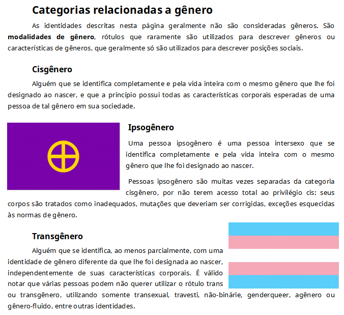 » Questões de gênero